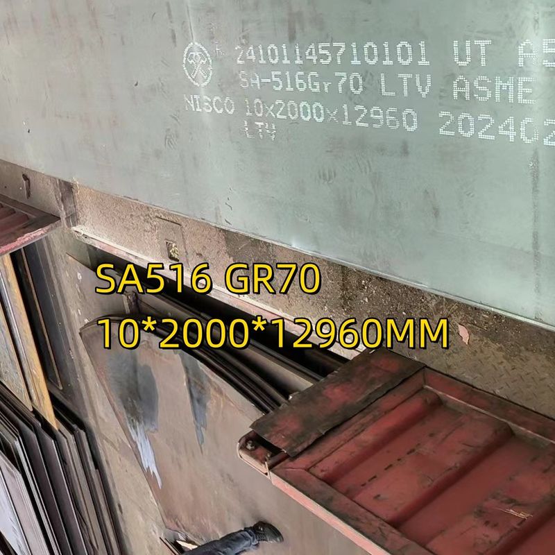 ASME SA516 GR 70 Plat Boiler Dan Kapal Tekanan Hot Rolled Astm A516 Gr 70