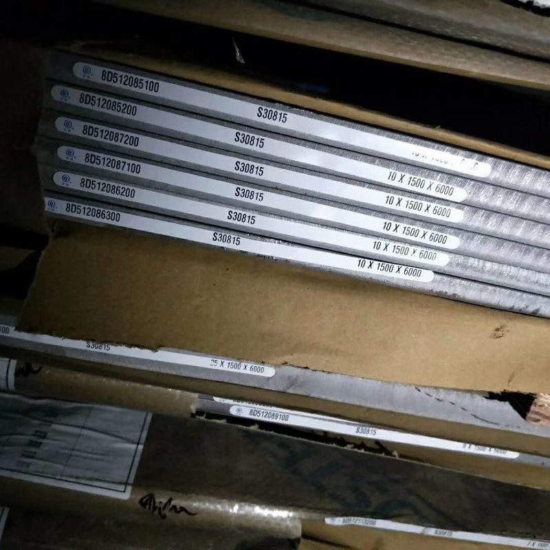 Astm A240 DIN / EN 1.4835 253MA UNS S30815 Plat baja tahan karat yang digulung panas 8.0*1500*6000mm
